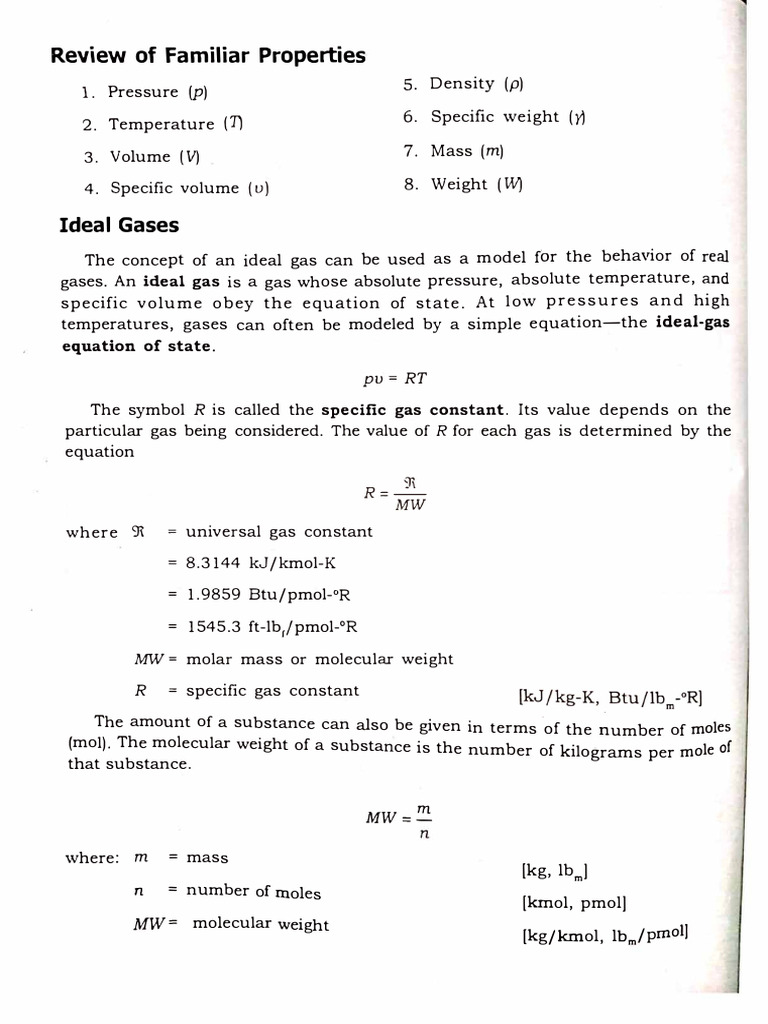 Additional Notes in Ideal Gas | PDF | Gases | Mole (Unit)