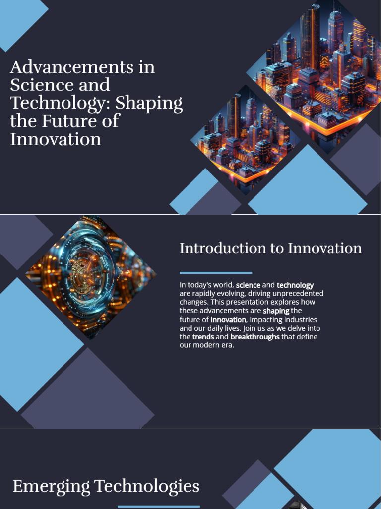 Slidesgo Advancements in Science and Technology Shaping The Future of Innovation ...
