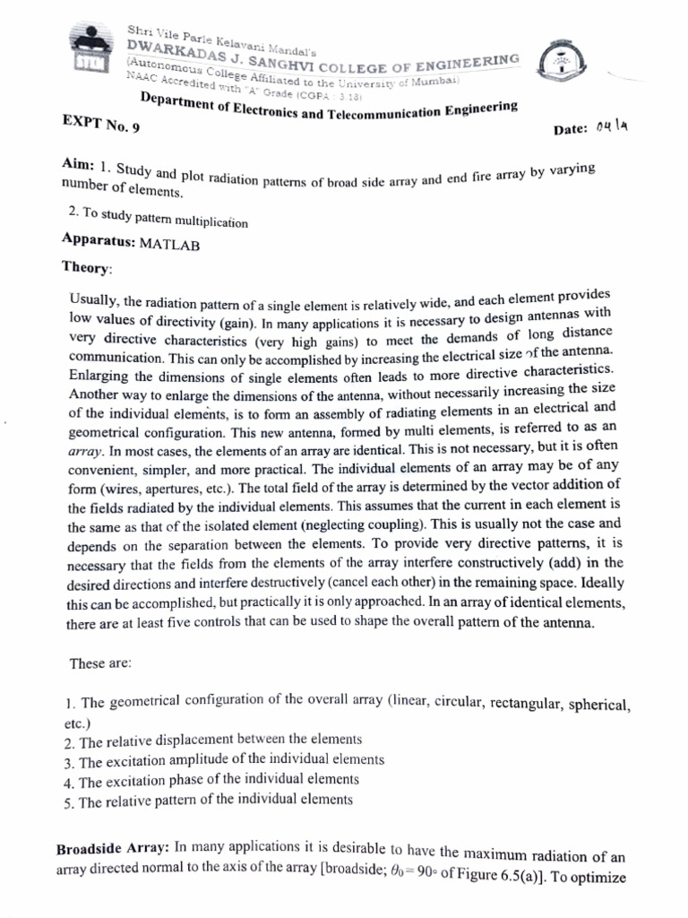 Rs Exp 9 | PDF | Telecommunications Engineering | Wireless