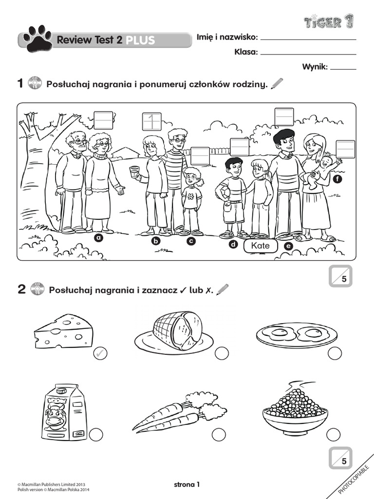 Review Test 2 PLUS Tiger 1 | PDF