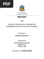 Botany Field Visit Report Class 12 | PDF | Botany | Gardens