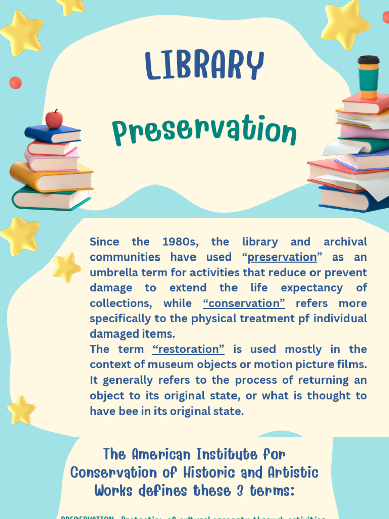 Library Preservation | PDF