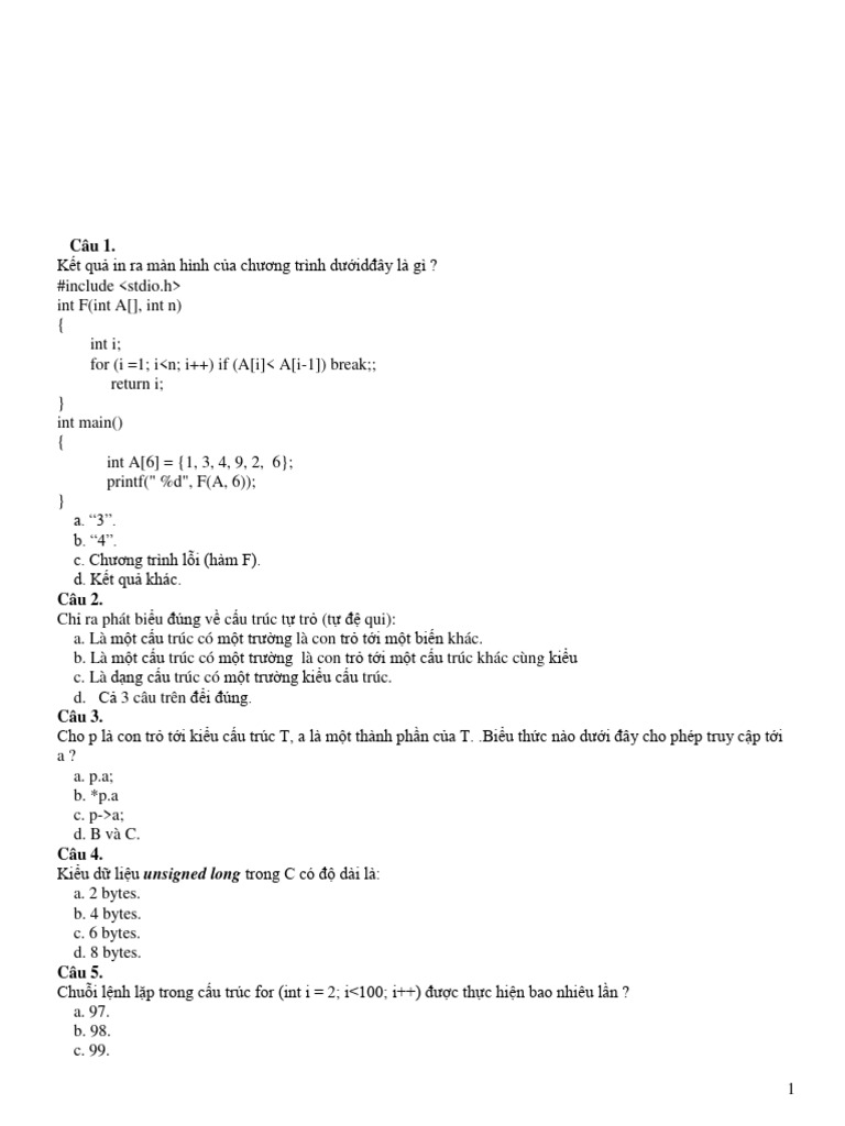 De2 Co So Lap Trinh - R | PDF