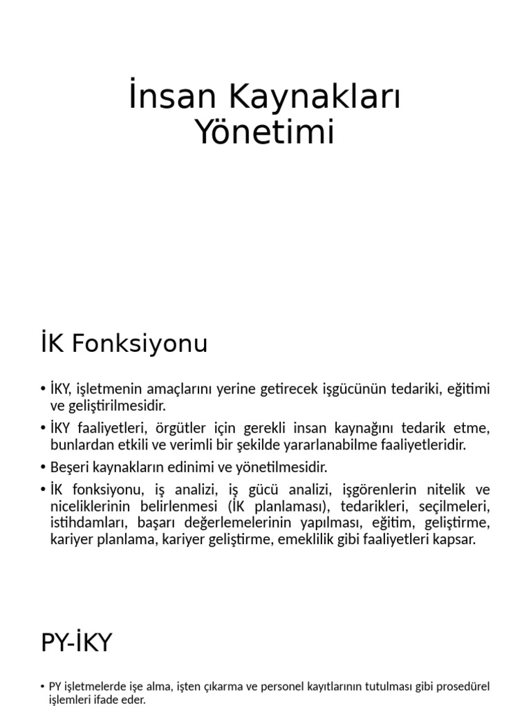 İşletme İKY | PDF