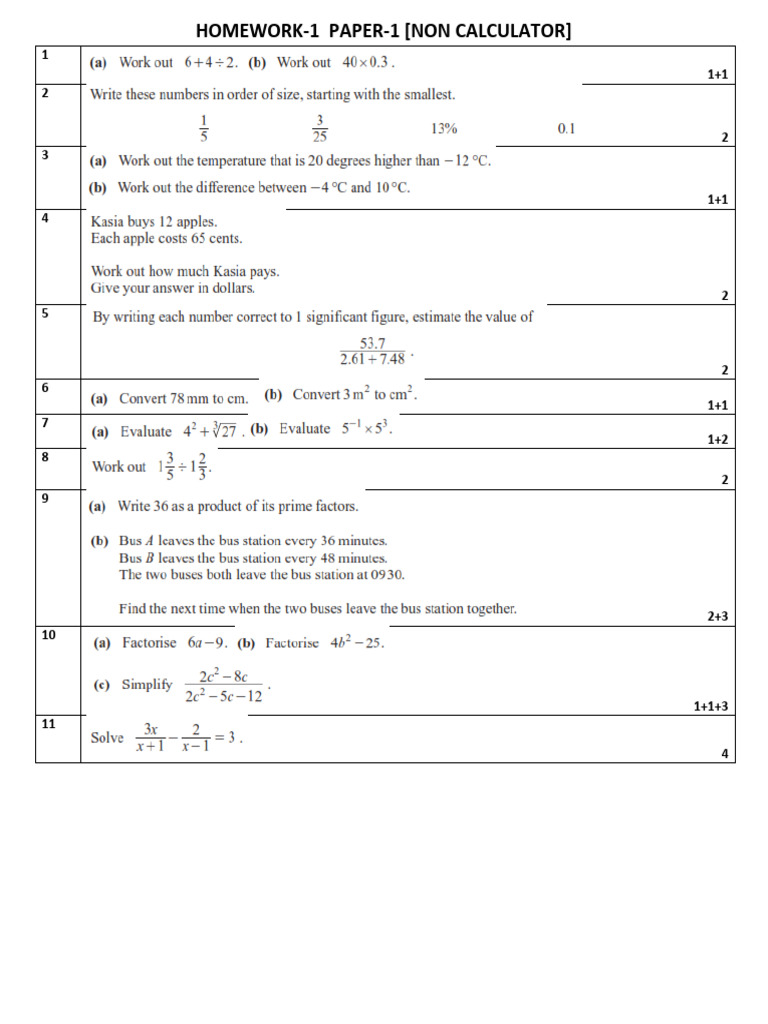 Homework Week 1 | PDF