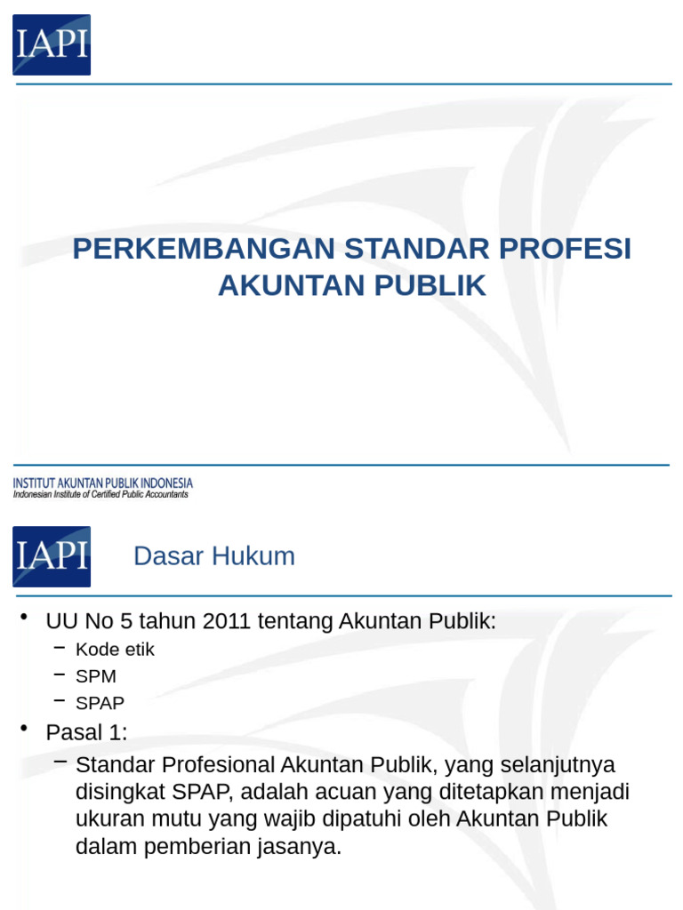 Perkembangan SPAP Dan Kode Etik 2019 | PDF