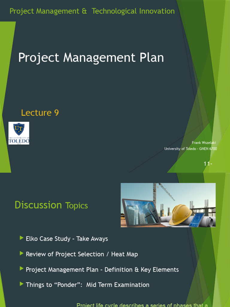 Lecture 9 Project Management Plan - Tagged | PDF | Project Management ...
