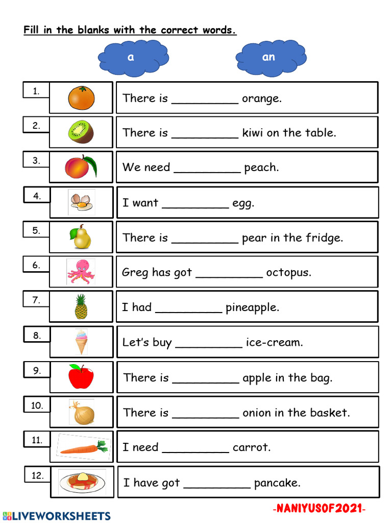 Fill in the Blanks: Food Vocabulary | PDF | Wellness