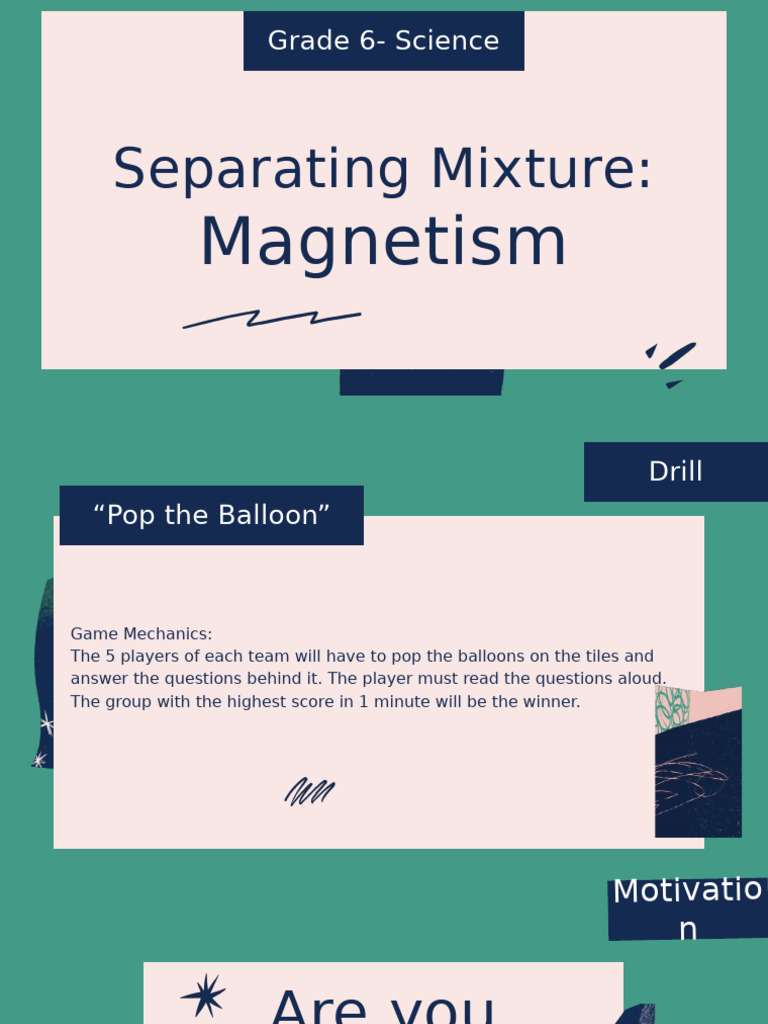 Magnetism in Mixture Separation Activities | PDF | Magnet | Building ...