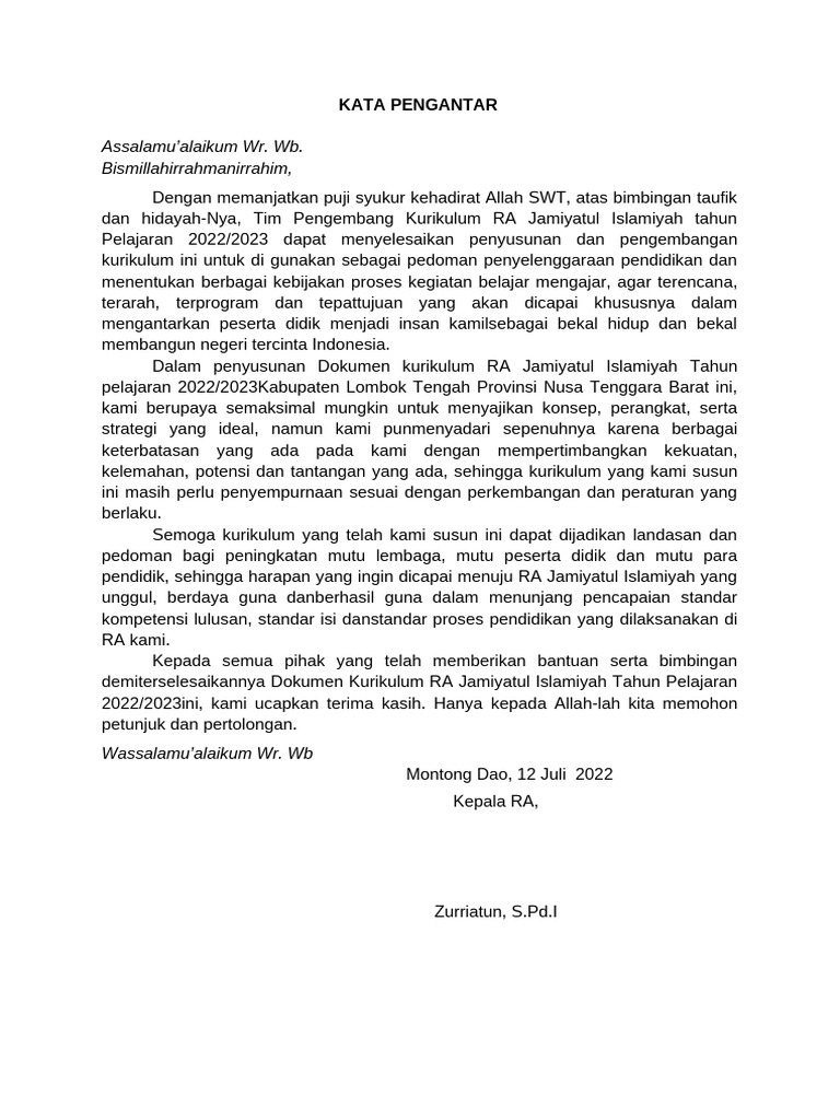 1.lampiran 1-5 (CONTOH BAGIAN MUKA BUKU 1 KUR RA) . | PDF