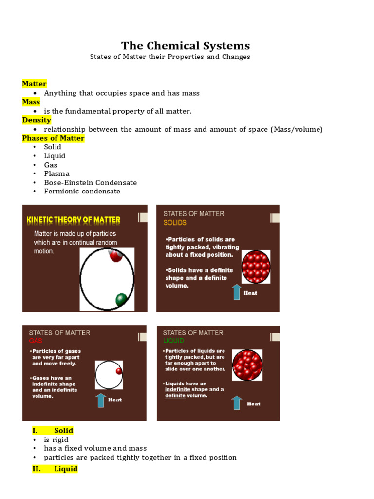 LESSON2The Chemical Systems 1 | PDF | Science & Mathematics ...