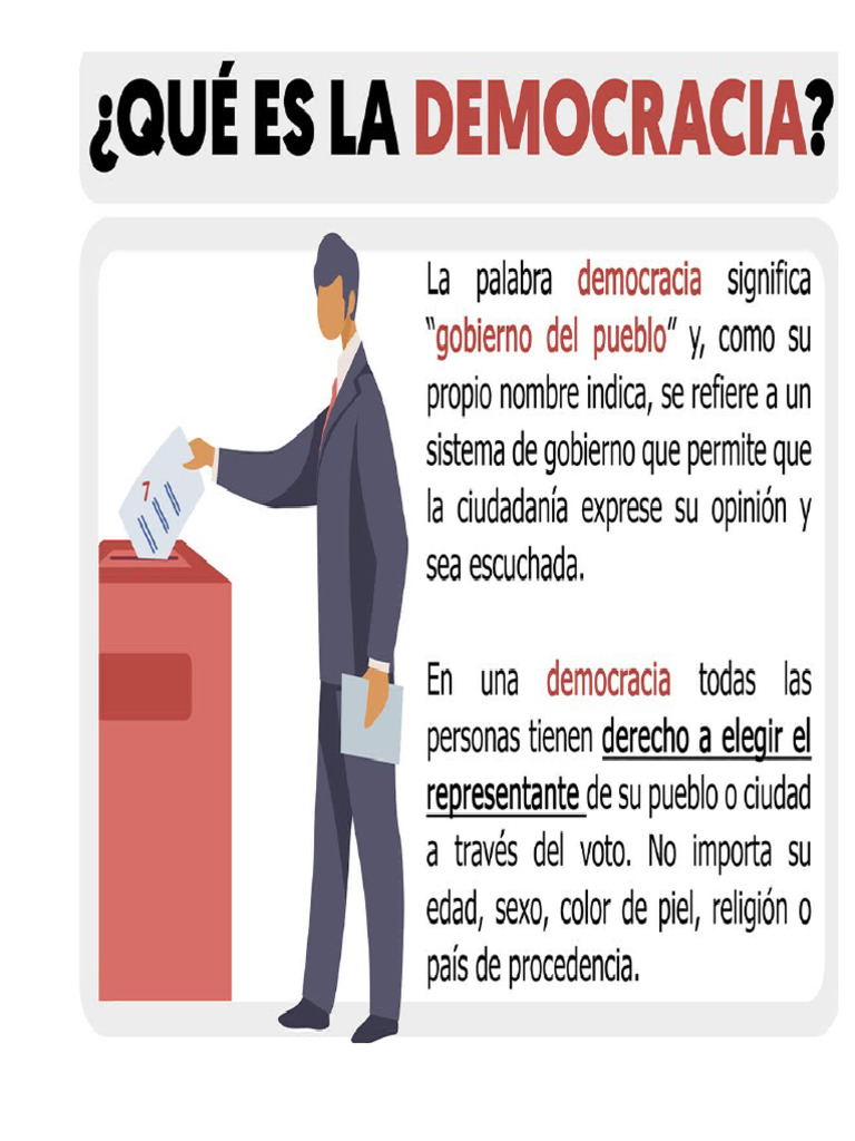 Que Es La Democracia 4 Eimmy | PDF