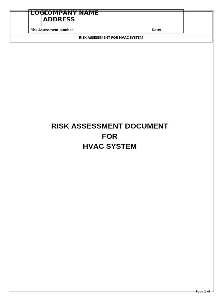 Risk-Assessment-of-HVAC | PDF | Risk | Risk Management
