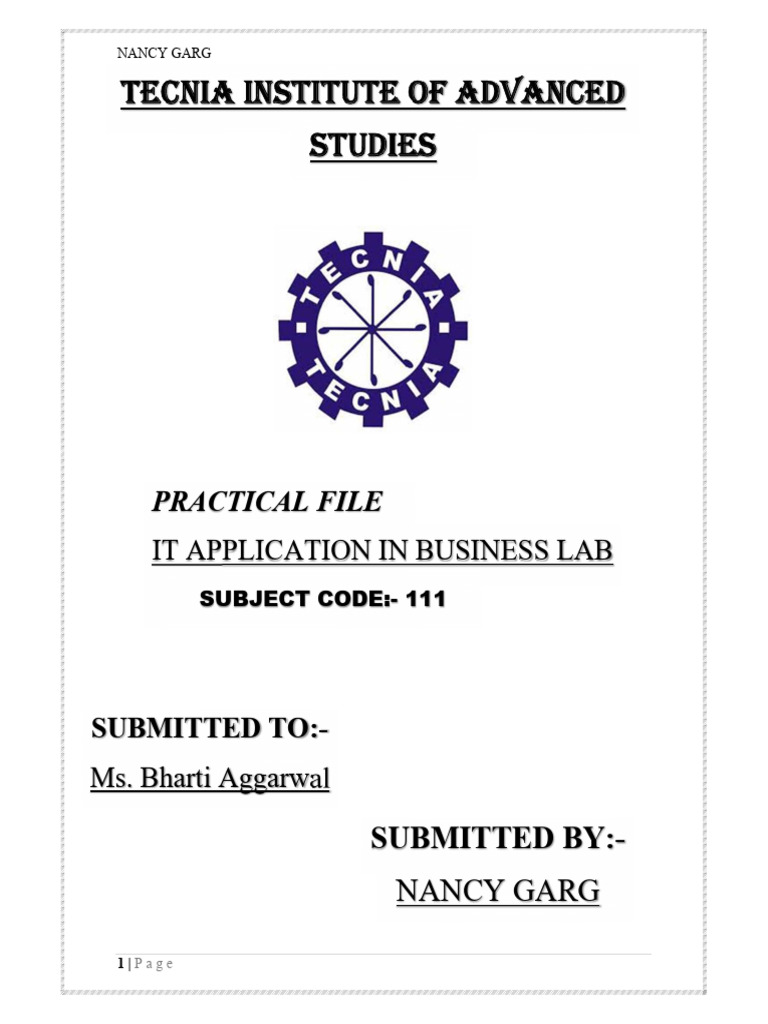 ITAB 1 | PDF | Page Layout | Computing