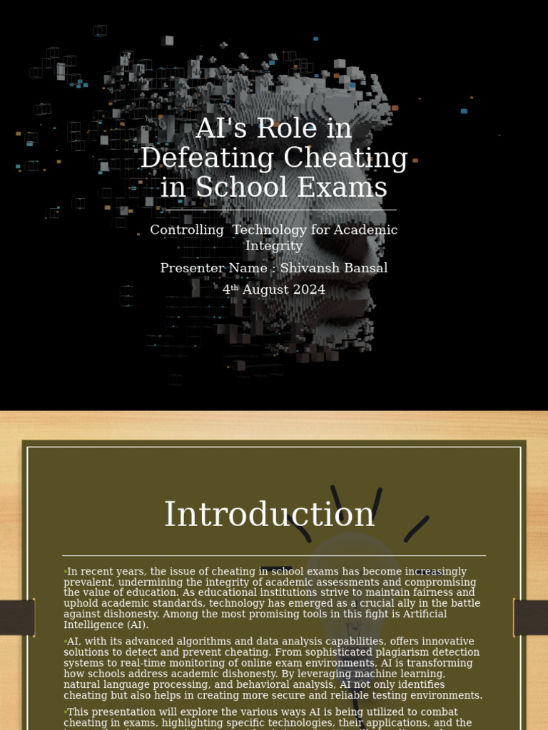 AI Role in Defeating Cheating in School Exams | PDF | Artificial ...