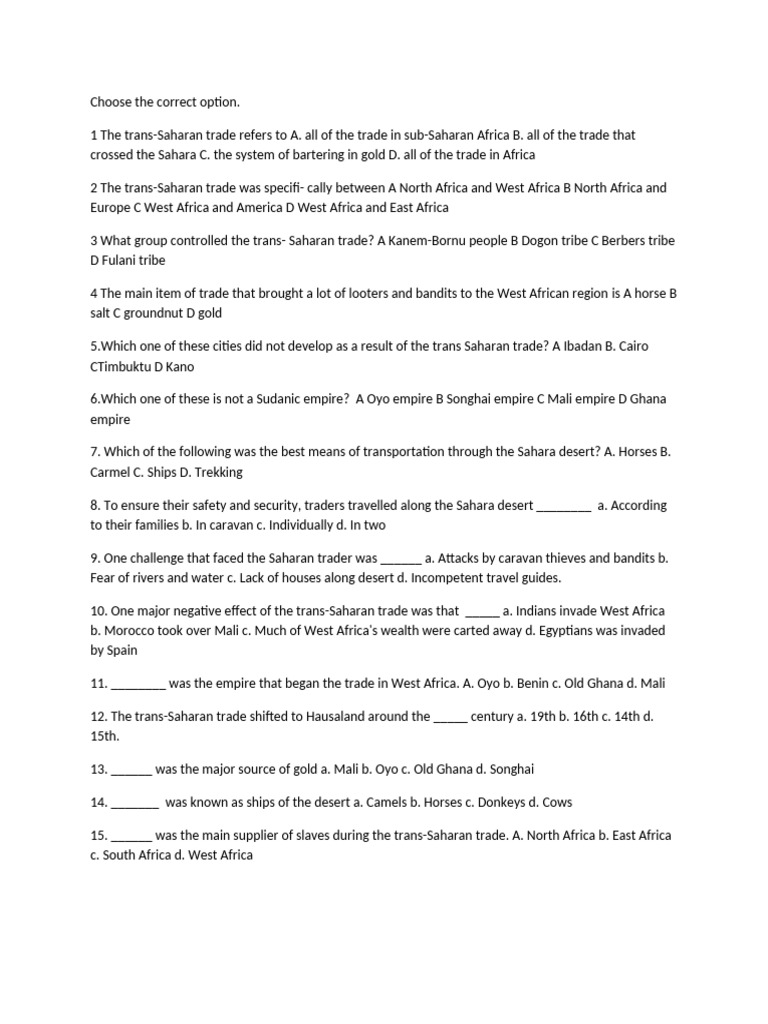 Jss3 History Exam 1st Term | PDF | Africa | West Africa