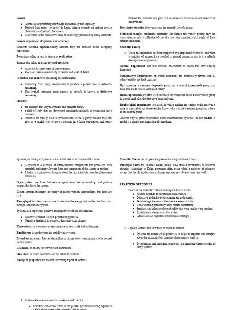 CHAPTER 2_Envi Sci | PDF | Experiment | Science