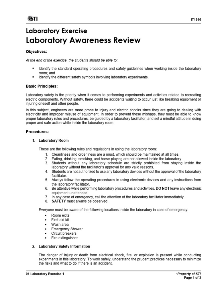 01 Laboratory Exercise 1 | PDF | Electrical Resistance And Conductance ...