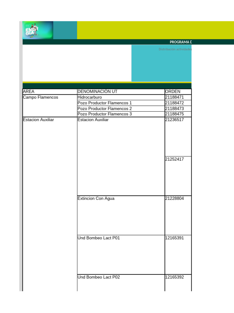 CGO Programa de Mantenimiento 29 (15 Jul - 21 Jul 2024) | PDF | Gases ...