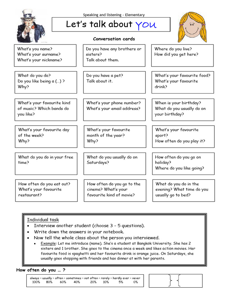 Lets Talk About You Fun Activities Games - 4486 | PDF