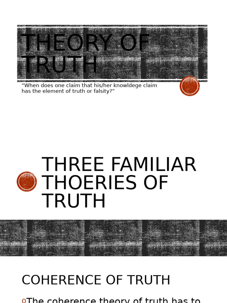 G1 Theory Of Truth Pdf Truth Theory