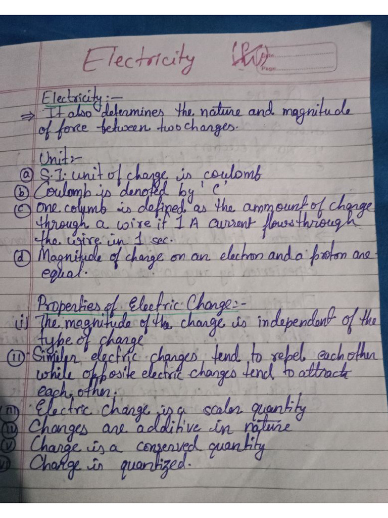 Electricity Class 10 | PDF