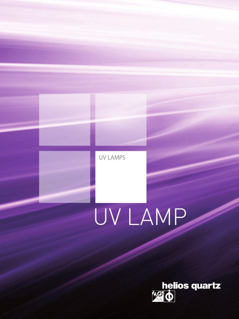 Helios Quartz UV LAMPS Eng | PDF | Ultraviolet | Electromagnetic Spectrum