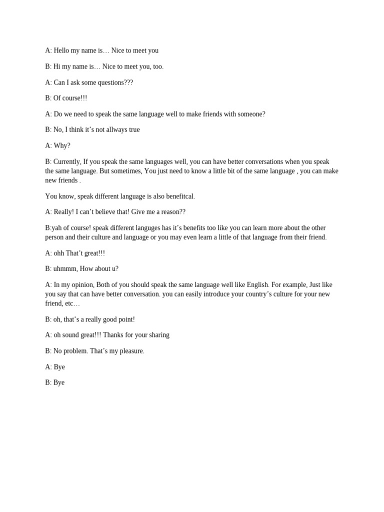 Unit3 (Speak The Same Languages Well) | PDF | Social Science