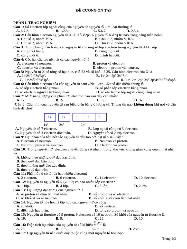 De Thi Gk1-Hoa Hoc 10-2024 | PDF