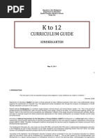 K To 12 Curriculum Guide: Kindergarten | PDF | Curriculum | Learning