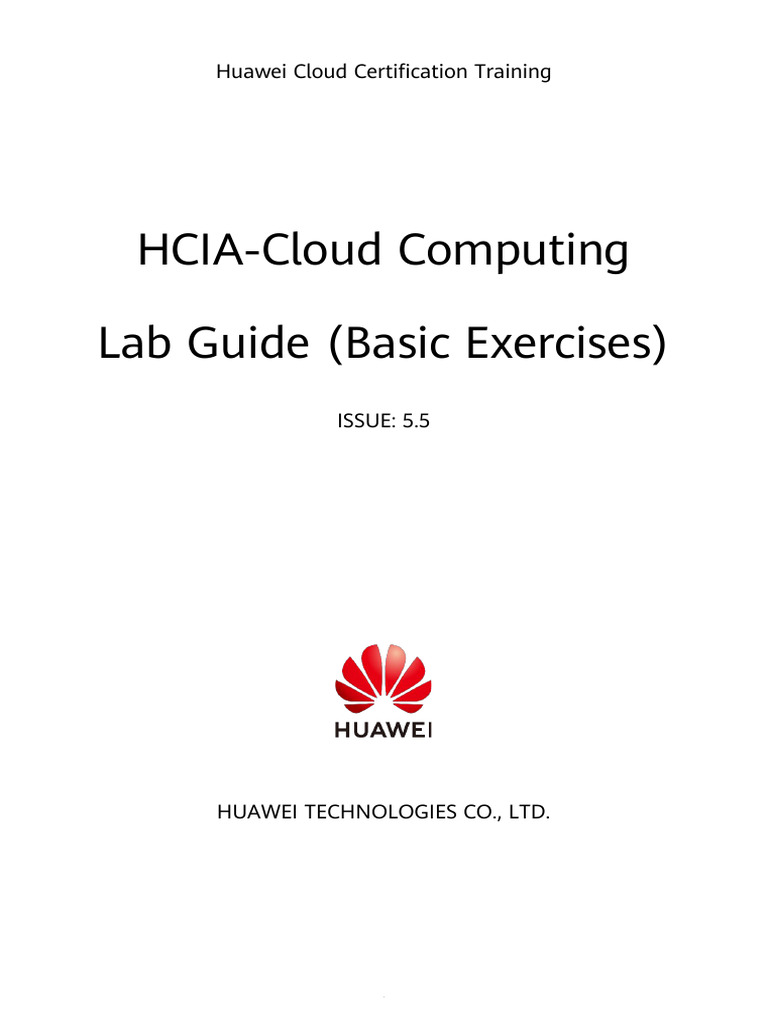 HCIA Cloud+Computing+V5.5+Lab+Guide | PDF | Computer Network | Virtualization