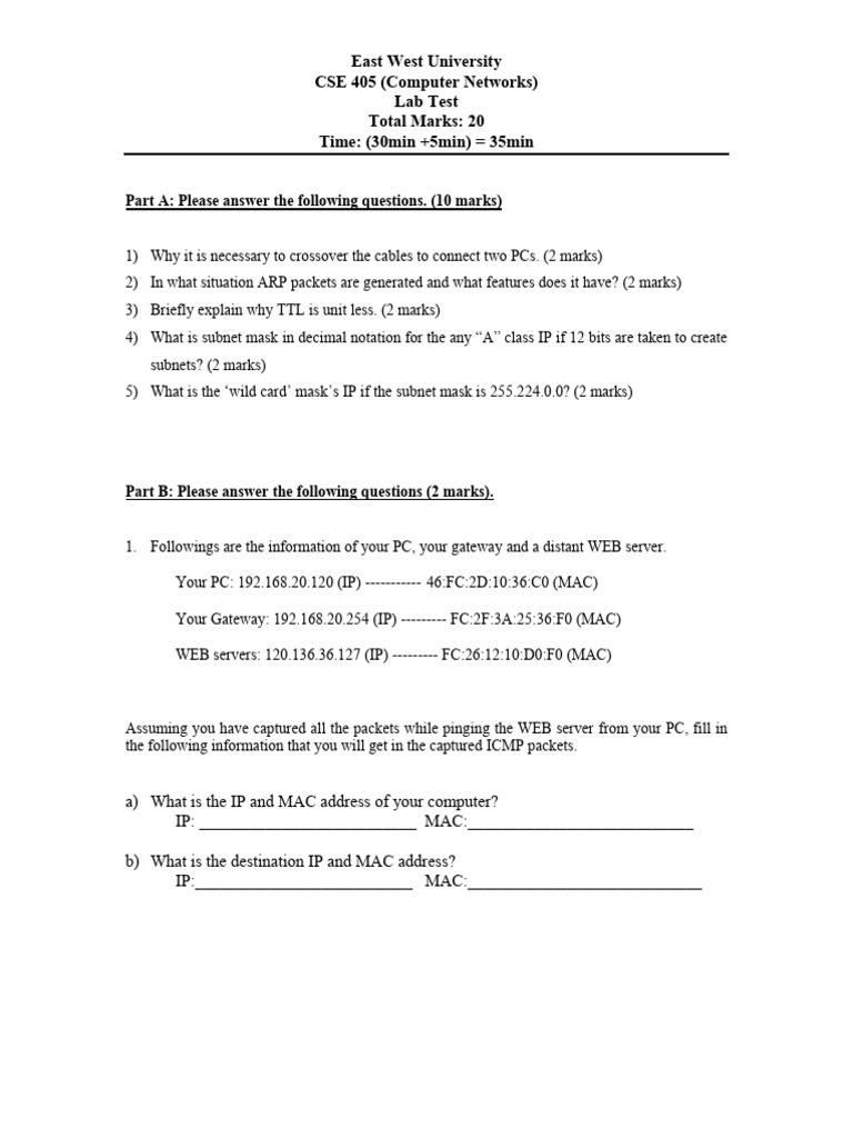 Lab Ques | PDF | Computers