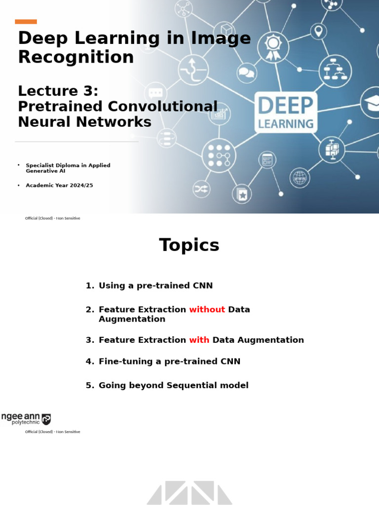 Lecture 3 - Pretrained CNN - CET | PDF | Deep Learning | Cognitive Science