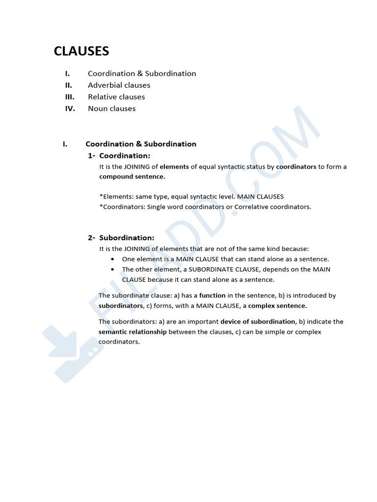 CLAUSES | PDF | Clause | Adjective