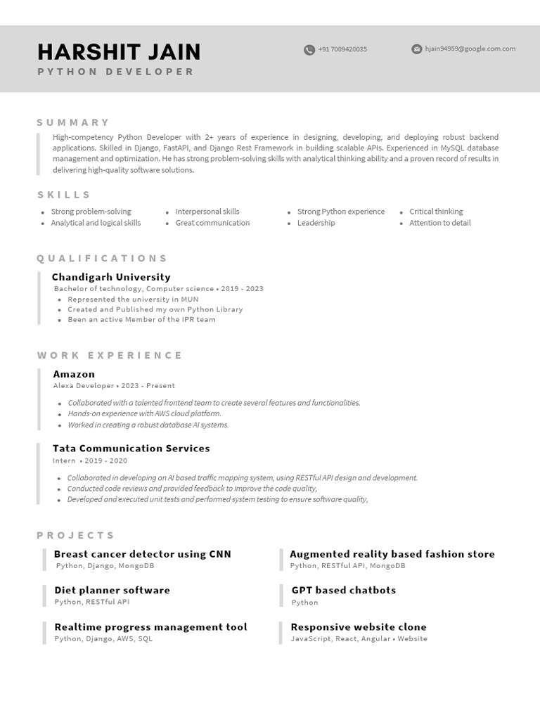 Harshit Jain Python | PDF