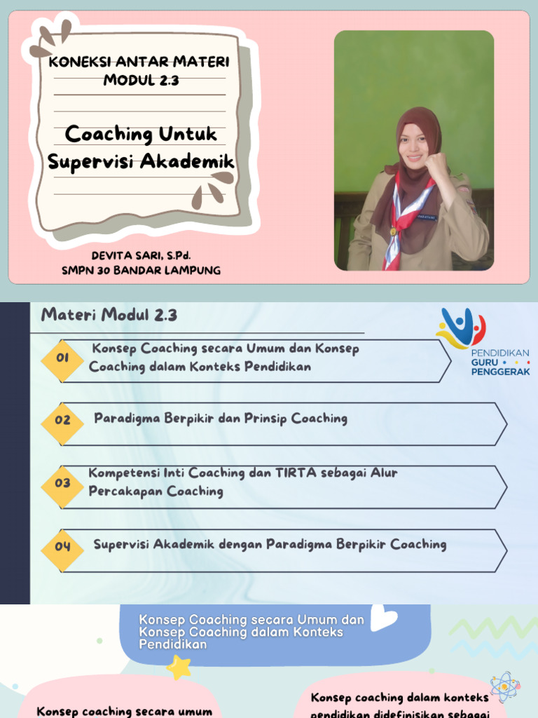 Koneksi Antar Materi Modul 2.3 Devita | PDF