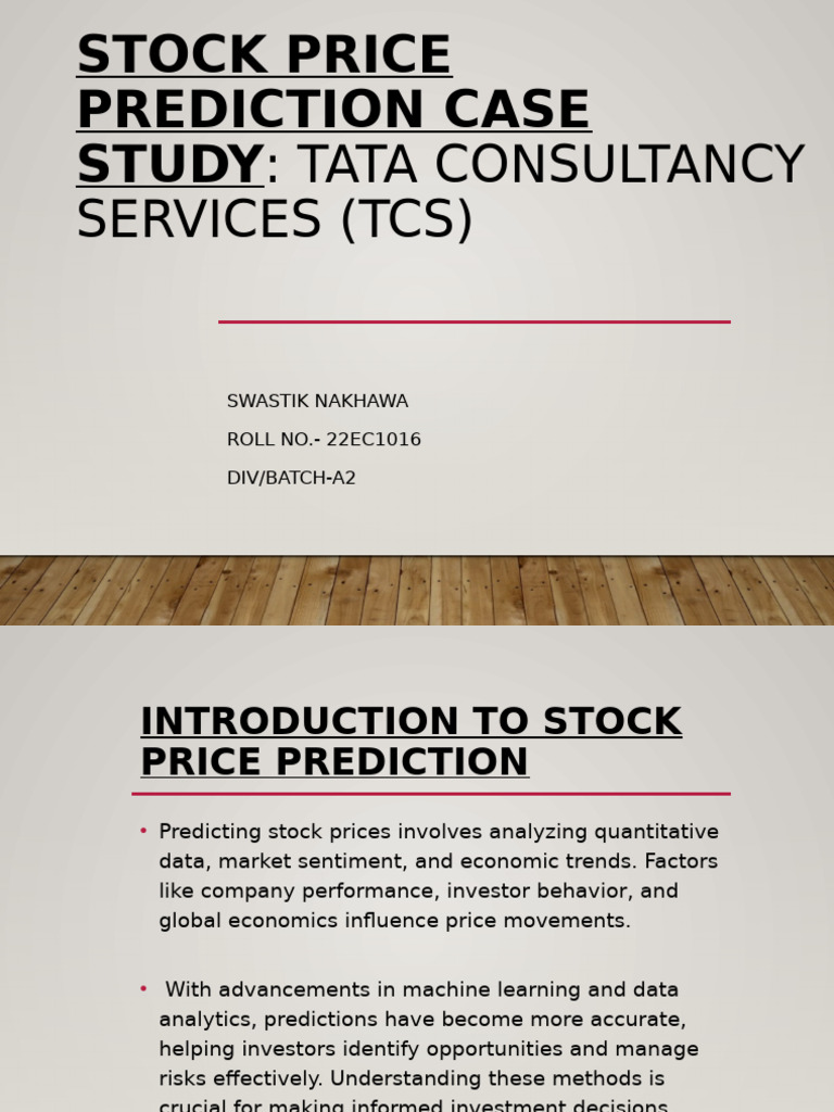 Stock Prediction Presentation | PDF | Prediction
