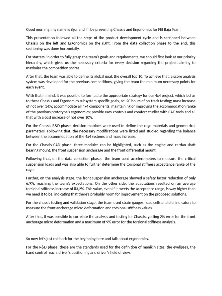 Text - Chassis and Ergonomics - Williamsport 2024 | PDF | Deformation ...