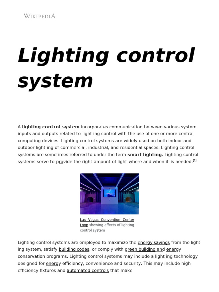 Smart Lighting Control Systems | PDF | Lighting | Manufactured Goods