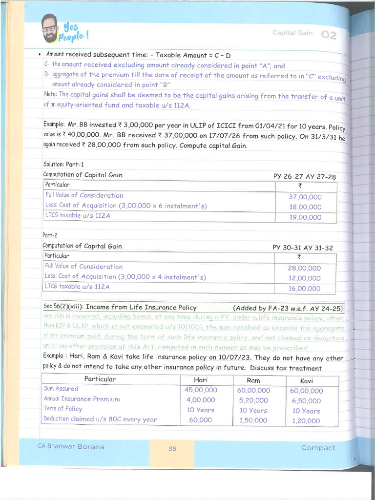 BB Sir - Compact Nov 24 (CAF) - 42 | PDF | Capital Gain | Insurance