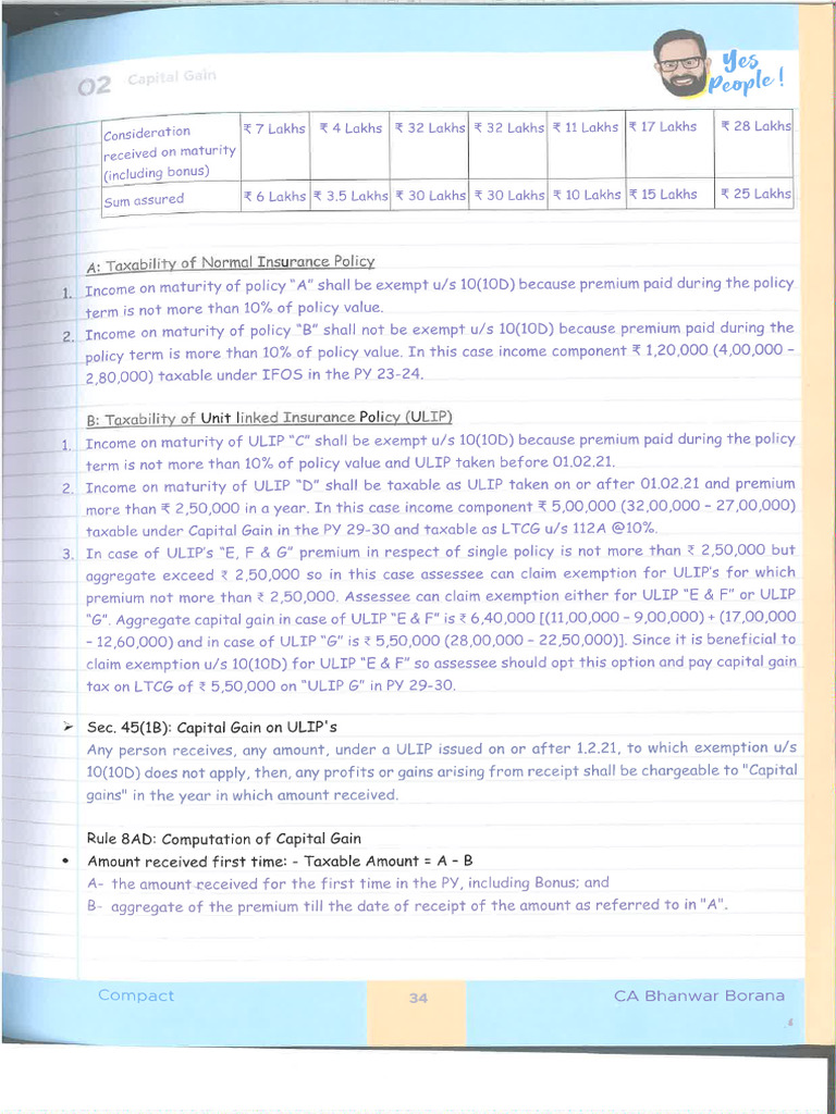 BB Sir - Compact Nov 24 (CAF) - 41 | PDF | Capital Gains Tax | Taxation