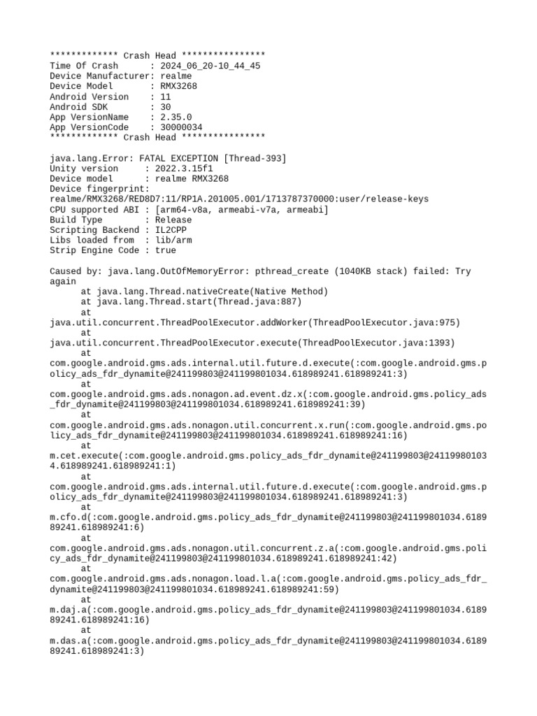 Mod Menu Crash 2024 06 20-10 44 45 | PDF | Java (Programming Language) | Software Development