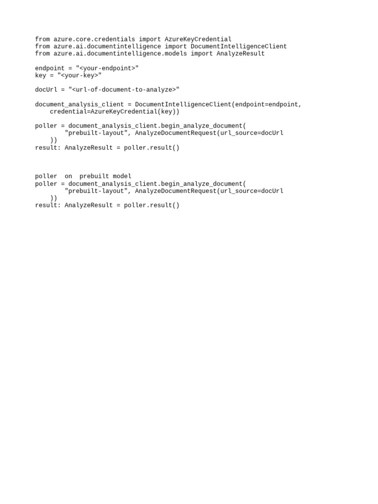 Azure Ai Doc Intelligence Resource | PDF