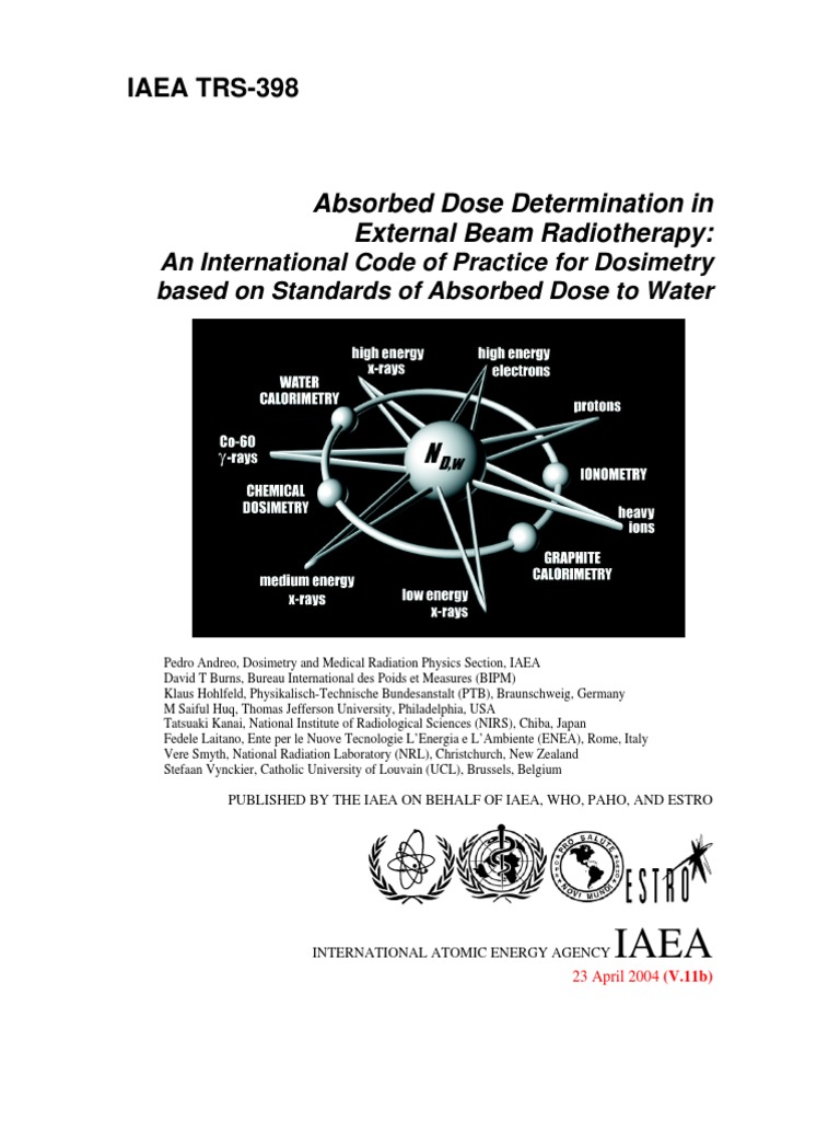 Trs-398 Iaea Ingles 2004 | PDF | Dosimetry | Radiation Therapy
