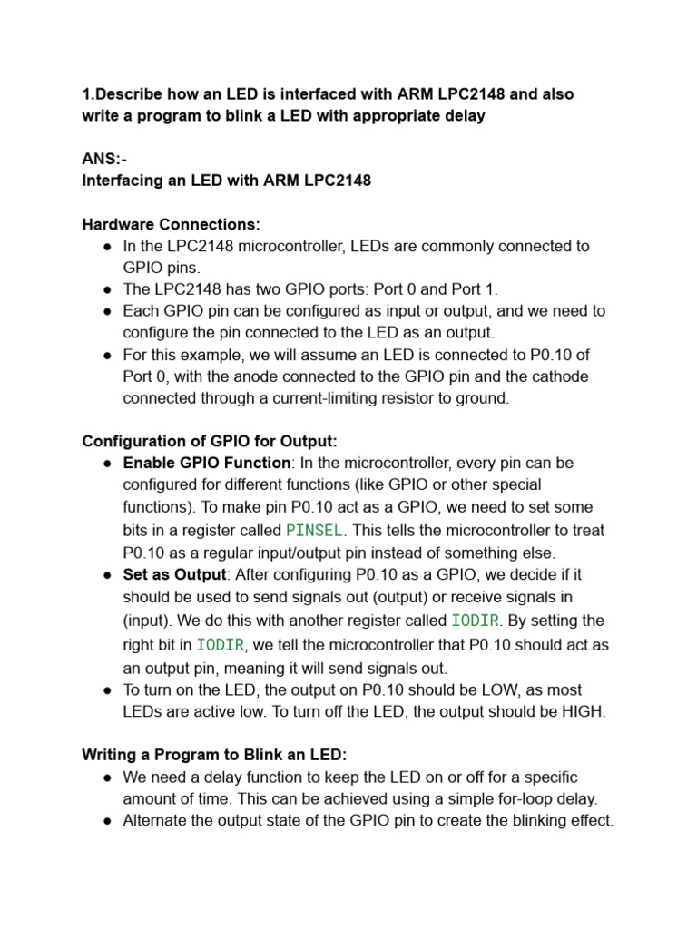 MES CIA 2 | PDF | Microcontroller | Computer Science