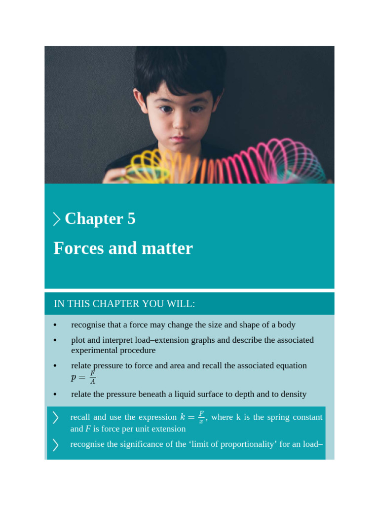 Physics of Forces and Deformation | PDF | Pressure | Pascal (Unit)