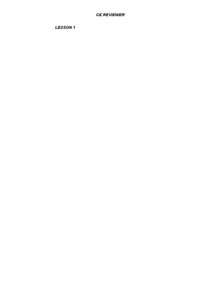 Ce Reviewer | PDF