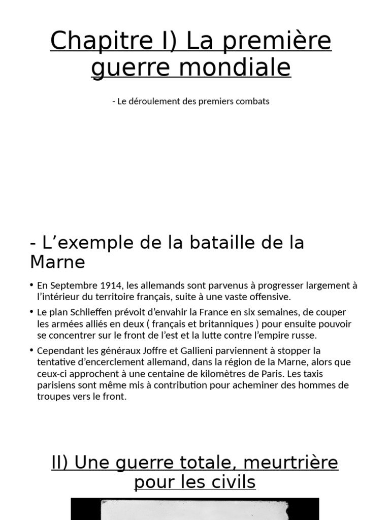 Première Guerre Mondiale : Causes et Conséquences | PDF | Première ...