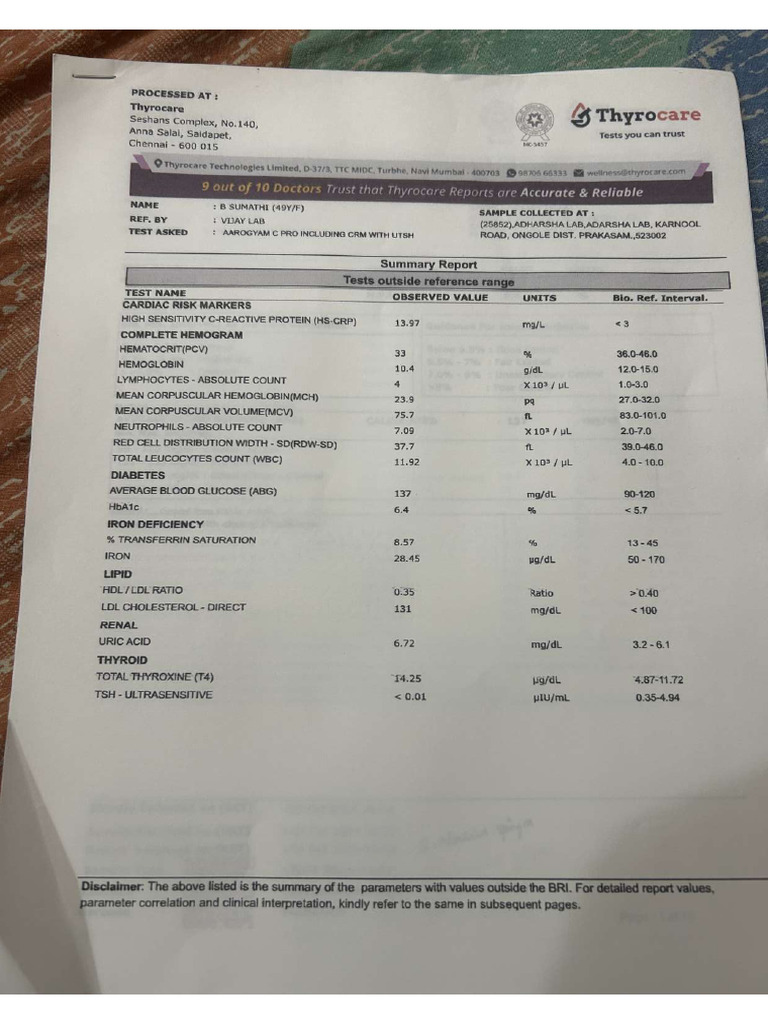 Sumathi Report | PDF