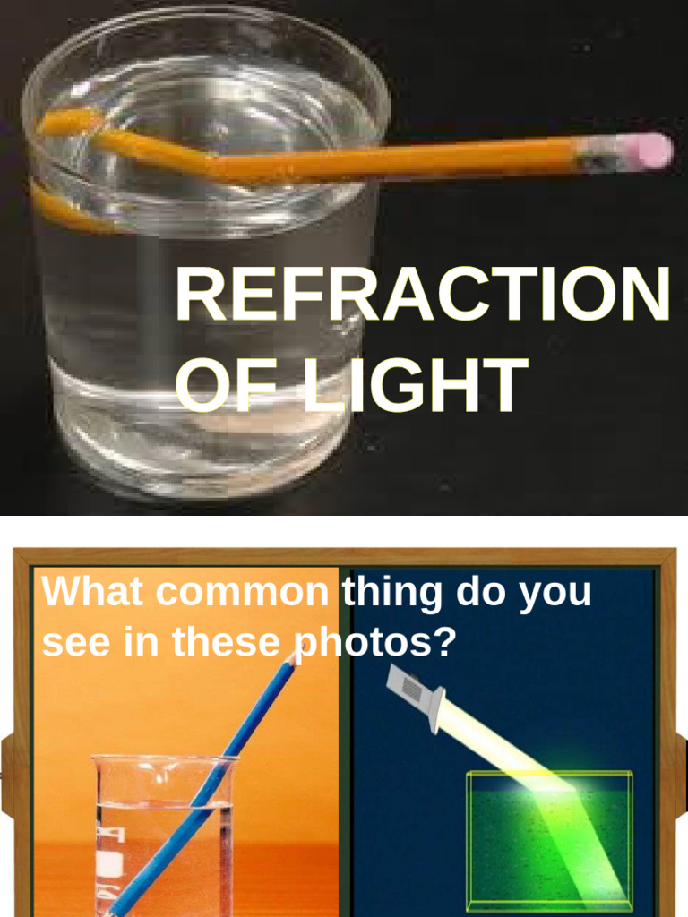 Refraction of Light Explained | PDF | Refraction | Light